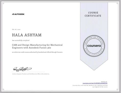 Ashyam Hala On Linkedin Fusion360 Manufacturing Coursera