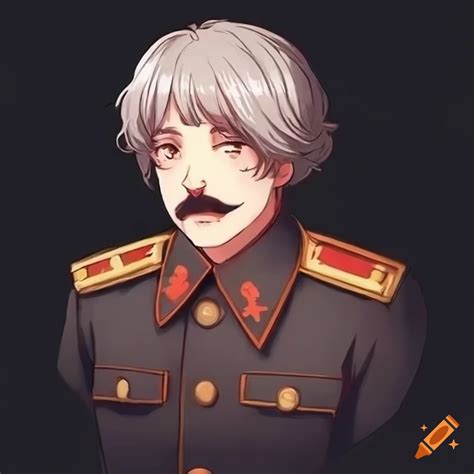 Uwu Kawaii Anime Joseph Stalin Mustache On Craiyon