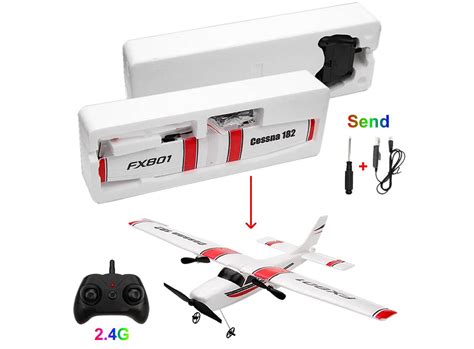 Electric Rc Airplane Rtf Epp Foam Cessna 182 Uav Glider Plane Toys