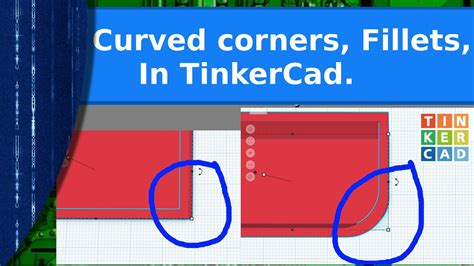 3dprinting Creating Fillets Rounded Corners In Tinkercad Youtube