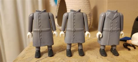 Stl File Playmobil Long Coat 3 Designs 🧥・3d Printing Idea To Download