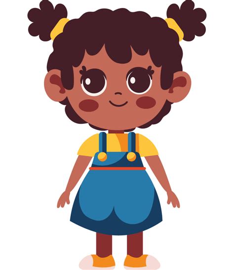 Cute Girl Wearing Spring Clothes Isolated 65424786 Png