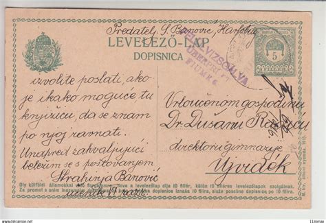 Kroatië Dopisnica Ps Karlobag Ujvidek 1916 From Strahinja Banovic