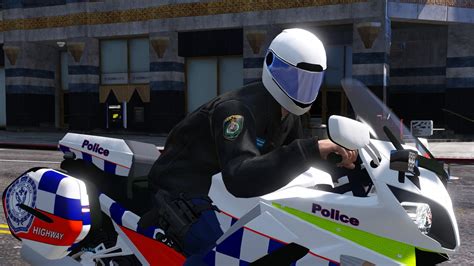 Nswpf Leather Jacket Motorcycle Police [eup] Gta5