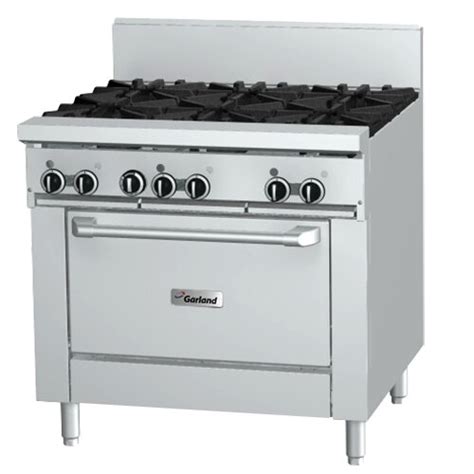 Garland Gfe36 2g24r Natural Gas 2 Burner 36 Range With Flame Failure Protection And Electric