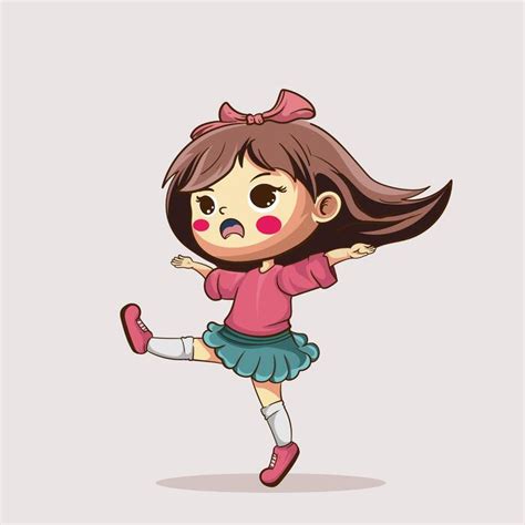 Cute Chibi Girl Vector Art Icons And Graphics For Free Download