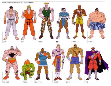 Street Fighter 2 All Characters