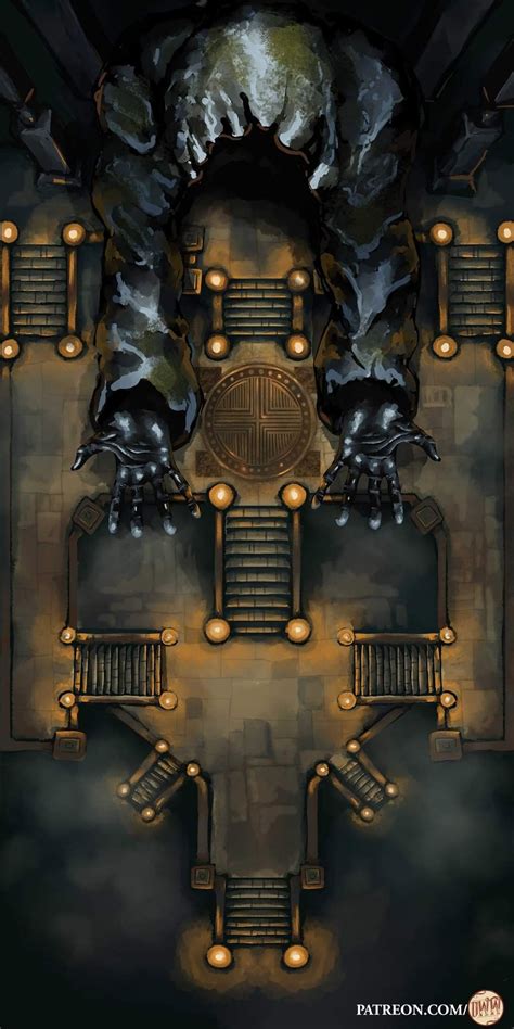 Dnd Map Burning Village Battlemap Artofit