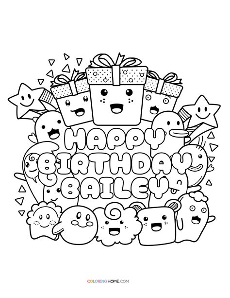 Bailey Name Coloring Pages Coloring Nation