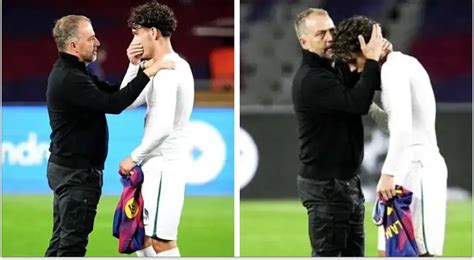 Hansi Flicks Sweet Moment With Hector Fort At Full Time Vs Elche