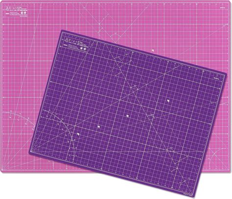 Elan A1 Pink And Purple Self Healing Cutting Mat 36x24 5 Ply Craft