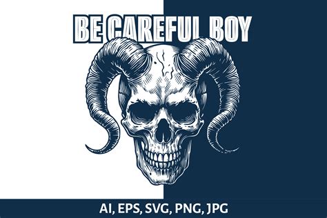 Devil Skull Vector Clip Art Graphic By Raulyufitraf · Creative Fabrica