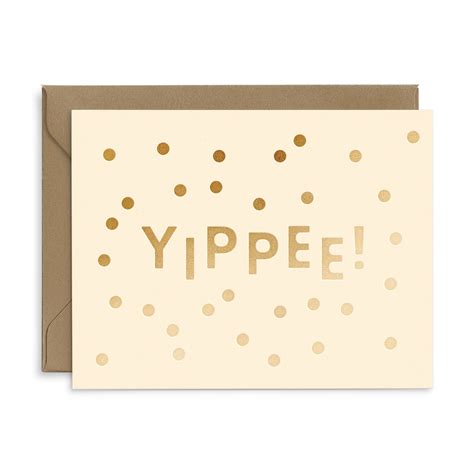 Yippee Confetti Celebration Greeting Card Ruff House Print Shop