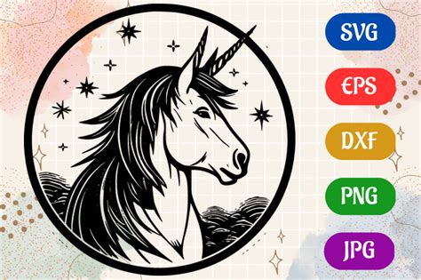 Unicorn Quality Dxf Icon Cricut Graphic By Creative Oasis · Creative