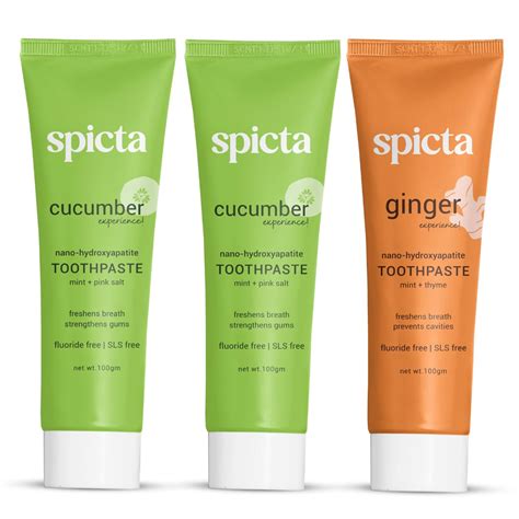 Buy Spicta Cucumber Mint And Ginger Mint Natural Hydroxyapatite