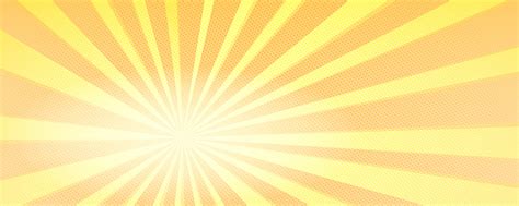 태양 광선 및 하프톤 점선 효과 팝 아트 추상적인 배경입니다 노란 광선이 있는 스트라이프 레트로 프레임 만화 책 표지 또는 슈퍼 히어로의 역사에 대 한 배경 벡터 일러스트