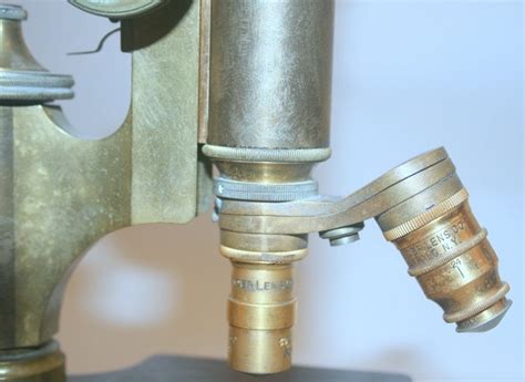 Artifact Microscope Brass Microscope Unsigned But Bausch And Lomb