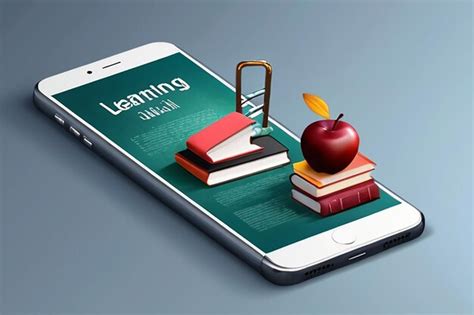 Premium Photo Concept Of Mobile Learning Elearning And Online Courses
