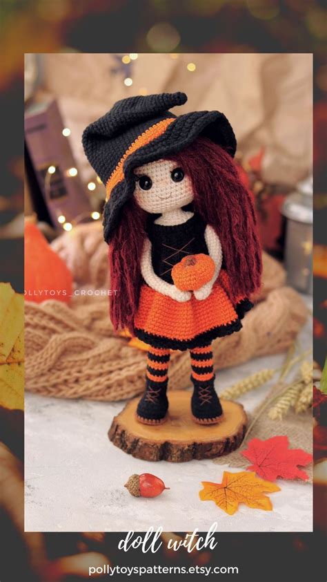 Crochet Pattern Doll Witch Amigurumi Doll Amigurumi Pattern Doll