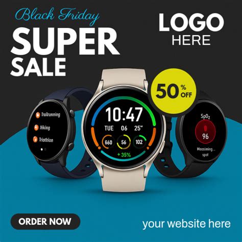 Copy Of Premium Smart Watch Sale Insta Ad Postermywall