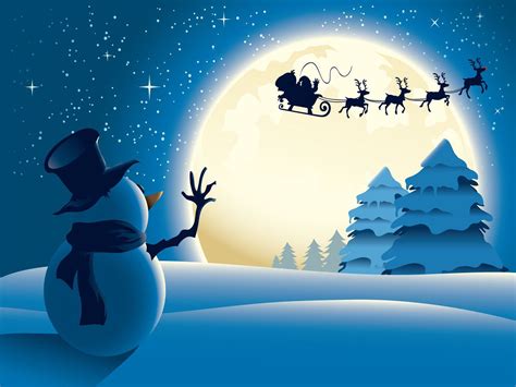 Cartoon Santa Christmas Wallpapers Wallpaper Cave