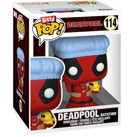 Funko Pop Playset Bitty Pack X4 Deadpool Bathtime