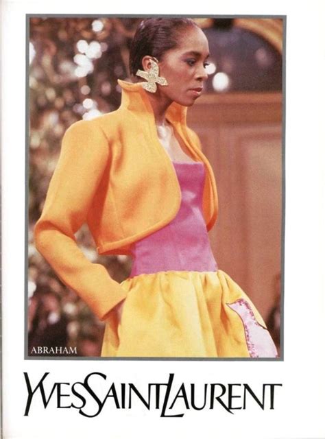 1988 Yves Saint Laurent Couture Spring Collection Yves Saint