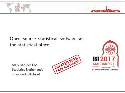 Open Source Statistical Software For The Statistical Office Pdf