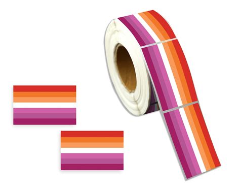 Lesbian Sunset Flag Stickers Gay Pride Awareness We Are Pride We