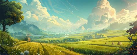A Safe Planet Backdrop With A Serene Countryside Landscape Featuring