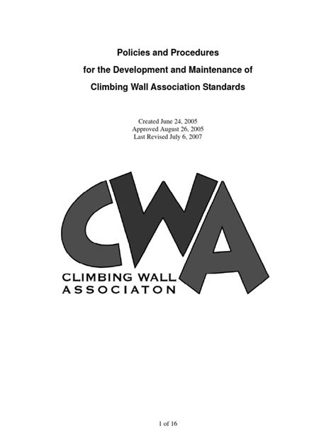 Cwa Standards Policy 07 06 2 Pdf Committee Patent