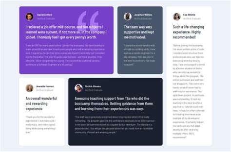 Testimonialsgridtailwindcss Coding Challenge Solution