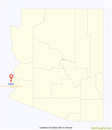 Map Of Cibola Cdp Thong Thai Real