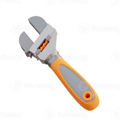 3d Illustration Adjustable Spanner 24984521 Png