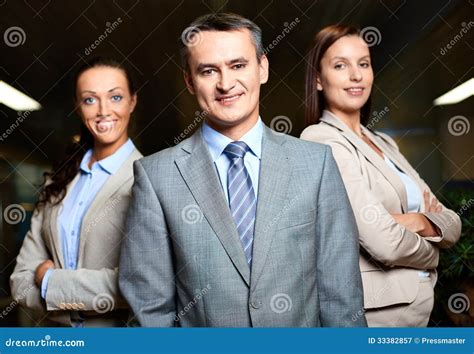 Business Leader And Employees Stock Image Image Of Lifestyle