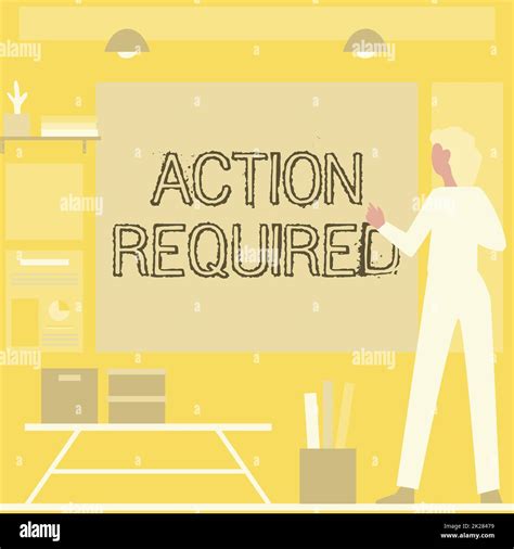 Inspiration Showing Sign Action Required Concept Meaning Regard An Action From Someone By