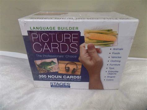 Language Builder Educational Noun Picture Cards 350 Set 2076942686