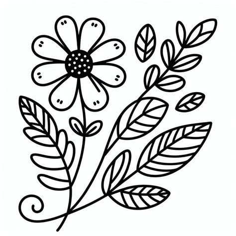 Omalovánka Kytice Květin K Vytisknutí Zdarma