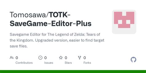 Github Tomosawatotk Savegame Editor Plus Savegame Editor For The