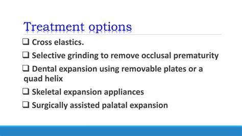 Transverse Malocclusion Crossbite Pptx