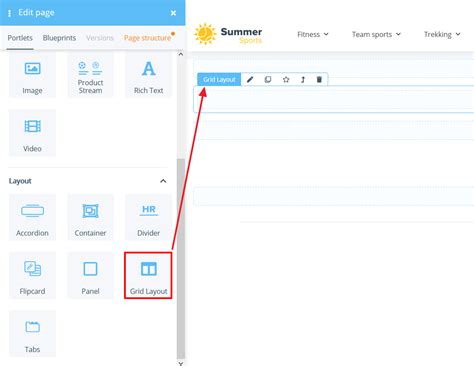 Inserting Grid Layouts With The OnPage Composer JTL Guide