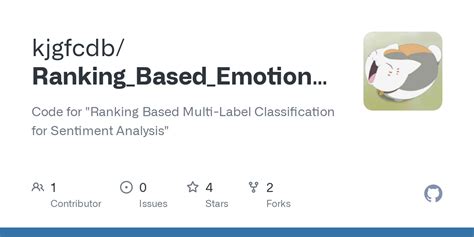 Github Kjgfcdbrankingbasedemotionclassification Code For Ranking Based Multi Label