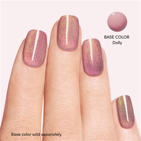 Magnetic Iridescent Topper One Gel Silver Shimmer Polish Dashing Diva