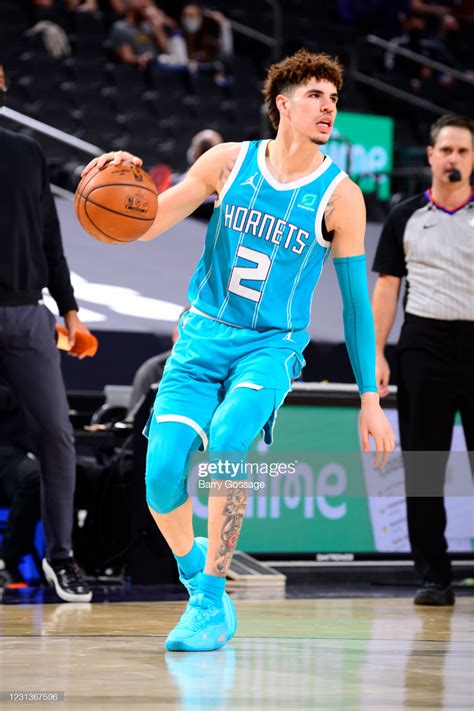 Lamelo Ball Of The Charlotte Hornets Dribbles The Ball During The