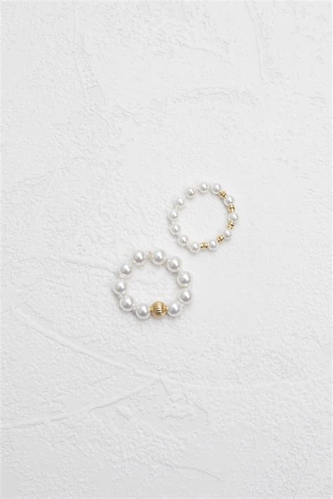Pearl Ring Set Coco Fico Accessories