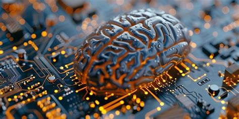 Premium Photo Innovative Technology Merges With The Human Brain To Enhance Cognitive