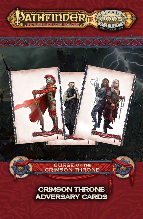Pathfinder® For Savage Worlds Curse Of The Crimson Throne Adversary