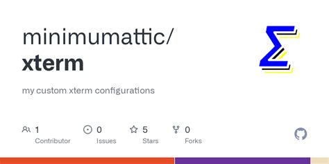 Github Minimumatticxterm My Custom Xterm Configurations