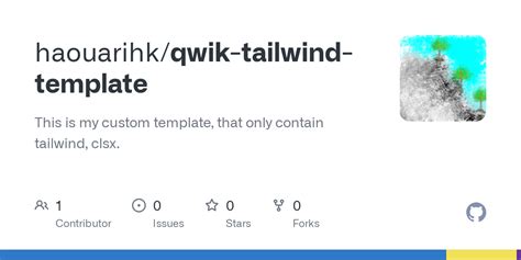 Github Haouarihkqwik Tailwind Template This Is My Custom Template