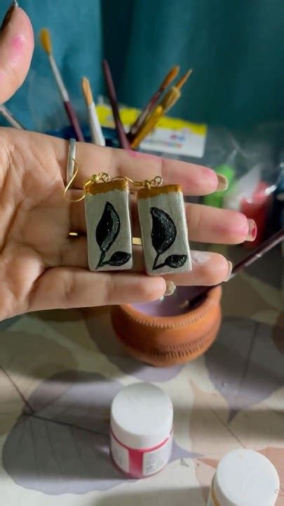 Handmade Clay Jewellery ️clay Moulding 🍃diy Clay Jwellery Handmade